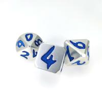 China Tiny Dice Set For Dungeon And Dragon Metal Gaming Dice Manual Polyhedral for sale