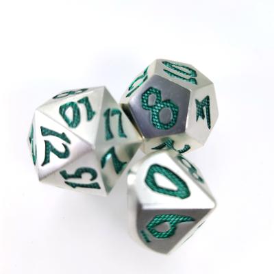 China Cool Polyhedral Bulk Metal Classic Dice Set Odorless Multipurpose 7 Piece Dice Set For Table Game for sale