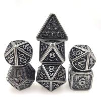 China Polishing Tabletop Odorless Portable Metal Dice Set Multipurpose Resin for sale