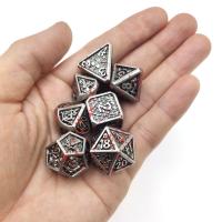 China Tabletop Game Metal RPG Dice  Neat Sharp Edges Liqui Role Playing Dice Games for sale