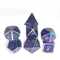 China Multi Function Polyhedron Dice Set Sturdy 7 Pcs Size 12cm RPG Dice Set Zinc for sale
