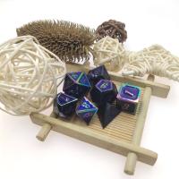 China Multifunctional  Custom Polyhedron Dice Set Handcrafted Nontoxic Metal Polished for sale
