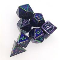 China Multifunctional  Custom Polyhedron Dice Set Handcrafted Nontoxic Metal Polished for sale