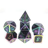 China 12cm Polyhedron Dice Sets Hand Pouring Durable Sturdy 7 Pcs for sale