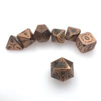 China Bulk Rpg Dice Set Polyhedral Hand Polished Black Liquid Core Dice Nontoxic for sale
