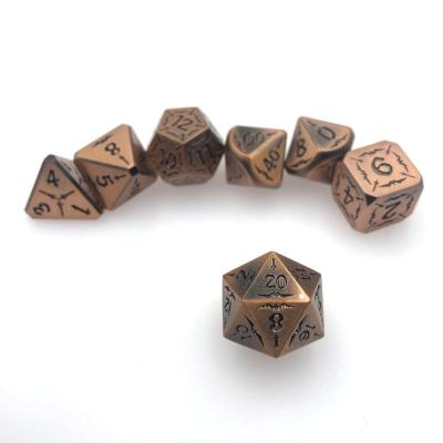 China Bulk Rpg Dice Set Polyhedral Hand Polished Black Liquid Core Dice Nontoxic for sale