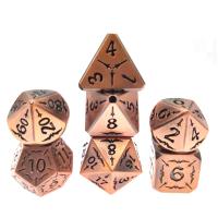 China Bulk Rpg Dice Set Polyhedral Hand Polished Black Liquid Core Dice Nontoxic for sale