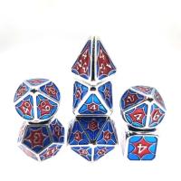 China TRPG Running Group Metal Dice Dragon And Dungeon Colorful Color Spiderweb for sale