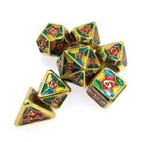 China TRPG Running Group Metal Dice Dragon And Dungeon Colorful Color Spiderweb for sale