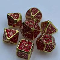 China Alloy Dice Set Wear Resistant Handmade Multi-Face PRG Dice Dragon And Dungeon for sale