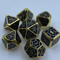 China Alloy Dice Set Wear Resistant Handmade Multi-Face PRG Dice Dragon And Dungeon for sale