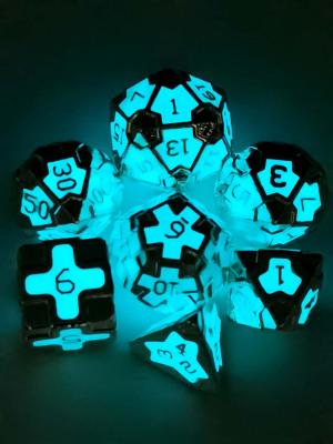 China Dragon And Dungeon Led Luminous Dice ABS Plastic RPG Games Button Battery 3V for sale