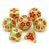 China CE Precision RPG Polyhedron Dice Set OEM Nontoxic Bulk Alloy Material KTV Bar for sale