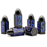 China D6 Bullet Metal Dice Set 6 Pcs 6 Sided For Dnd Dungeons Rpg Warhammer Shadowrun Dice for sale