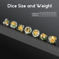 China Custom Polyhedral DND Dice Set Hamburger Gaming For RPG Role Playing Table Games for sale