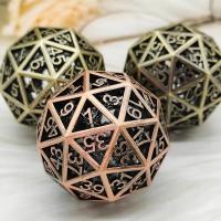 China 60D Macrobine Zinc Alloy Metal Dice Set Desktop Game Unique DND for sale