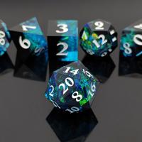 China Two -Color Custom DND RPG Dice Set D6 D20 7 Mold Polyhedron Set for sale