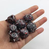 China Bloodstarial Meteor Metal Dice Set D8 RPG Dragon And Dungeon for sale