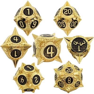 China TRPG 16 Mm Polyfront DND Metal Dice Multi Color Custom Meteor Hammer for sale