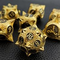 China TRPG 16 Mm Polyfront DND Metal Dice Multi Color Custom Meteor Hammer for sale