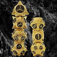 China TRPG 16 Mm Polyfront DND Metal Dice Multi Color Custom Meteor Hammer for sale