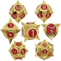 China TRPG 16 Mm Polyfront DND Metal Dice Multi Color Custom Meteor Hammer for sale