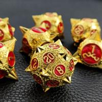 China TRPG 16 Mm Polyfront DND Metal Dice Multi Color Custom Meteor Hammer for sale