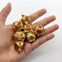 China TRPG 16 Mm Polyfront DND Metal Dice Multi Color Custom Meteor Hammer for sale