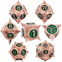 China TRPG 16 Mm Polyfront DND Metal Dice Multi Color Custom Meteor Hammer for sale