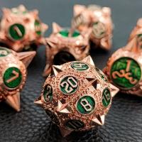 China TRPG 16 Mm Polyfront DND Metal Dice Multi Color Custom Meteor Hammer for sale