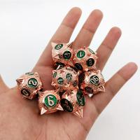 China TRPG 16 Mm Polyfront DND Metal Dice Multi Color Custom Meteor Hammer for sale