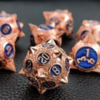 China TRPG 16 Mm Polyfront DND Metal Dice Multi Color Custom Meteor Hammer for sale