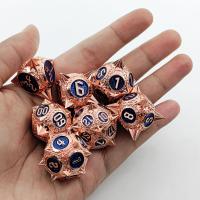 China TRPG 16 Mm Polyfront DND Metal Dice Multi Color Custom Meteor Hammer for sale