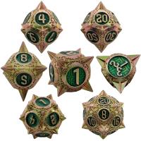 China TRPG 16 Mm Polyfront DND Metal Dice Multi Color Custom Meteor Hammer for sale