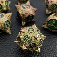 China TRPG 16 Mm Polyfront DND Metal Dice Multi Color Custom Meteor Hammer for sale