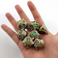 China TRPG 16 Mm Polyfront DND Metal Dice Multi Color Custom Meteor Hammer for sale