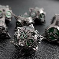 China Retro Copper Meteor Hammer Metal Dice Dragon And Dungeon DND RPG D20 for sale