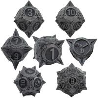 China Retro Copper Meteor Hammer Metal Dice Dragon And Dungeon DND RPG D20 for sale