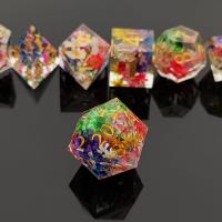 China Wear Resistant Resin DND Dice Hand Pouring Polyhedral Sharp Edge for sale