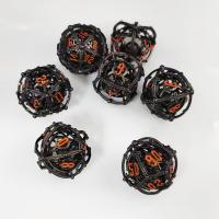 China Sound Pearl RPG Metal Hollow Dice Set DND Cisu 16mm Smooth for sale
