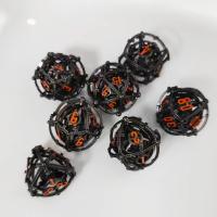 China Sound Pearl RPG Metal Hollow Dice Set DND Cisu 16mm Smooth for sale