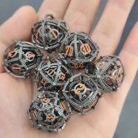 China Sound Pearl RPG Metal Hollow Dice Set DND Cisu 16mm Smooth for sale
