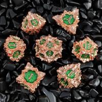 China Lotus Metal Dice Set DND Dungeons And Dragons TRPG Polyhedral COC D6 Board Game for sale