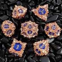 China Lotus Metal Dice Set DND Dungeons And Dragons TRPG Polyhedral COC D6 Board Game for sale