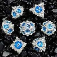 China Lotus Metal Dice Set DND Dungeons And Dragons TRPG Polyhedral COC D6 Board Game for sale