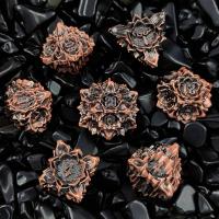 China Lotus Metal Dice Set DND Dungeons And Dragons TRPG Polyhedral COC D6 Board Game for sale