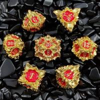 China Lotus Metal Dice Set DND Dungeons And Dragons TRPG Polyhedral COC D6 Board Game for sale