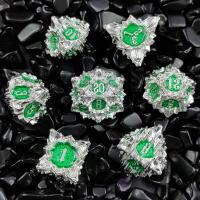 China Lotus Metal Dice Set DND Dungeons And Dragons TRPG Polyhedral COC D6 Board Game for sale