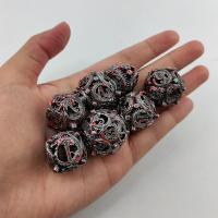 China Longkong Circle Metal Dice Set DND Dungeon And Multi -Noodle RPG Chessboard Game for sale