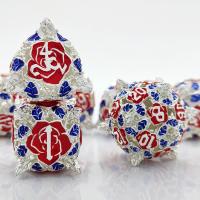 China Polyhedral Metal Hollow Dice RPG Role Playing DND Dungeons And Dragons Tabletop Game for sale